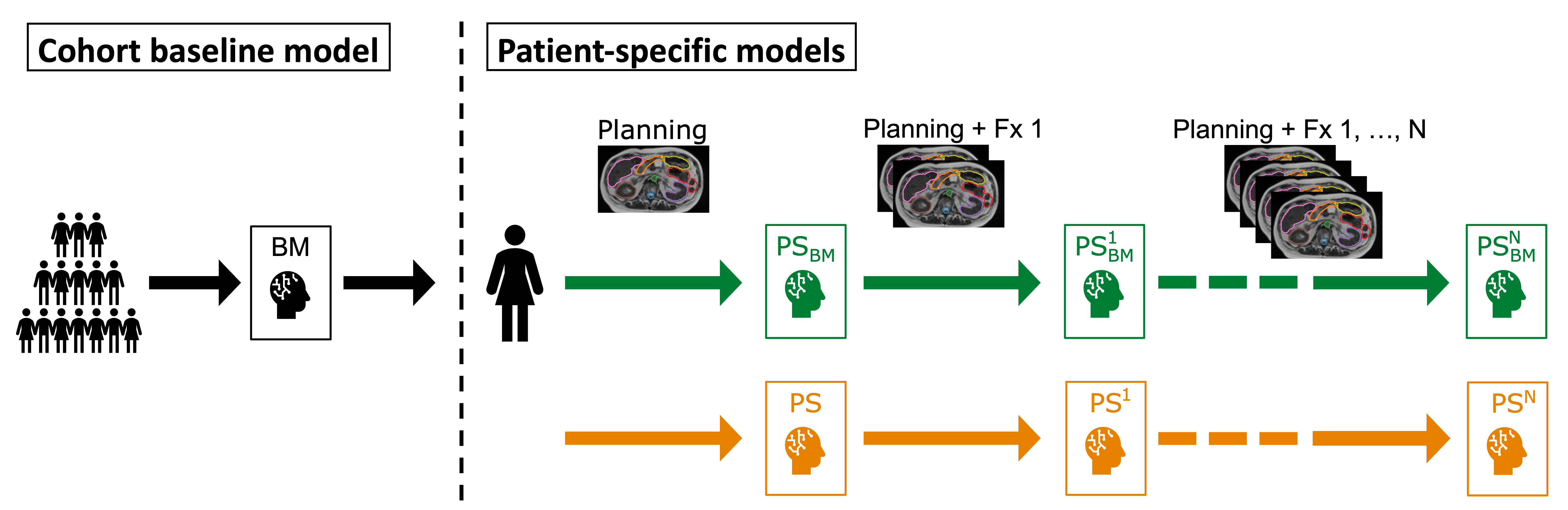 Patient-specific neural networks for autosegmentation and dose ...